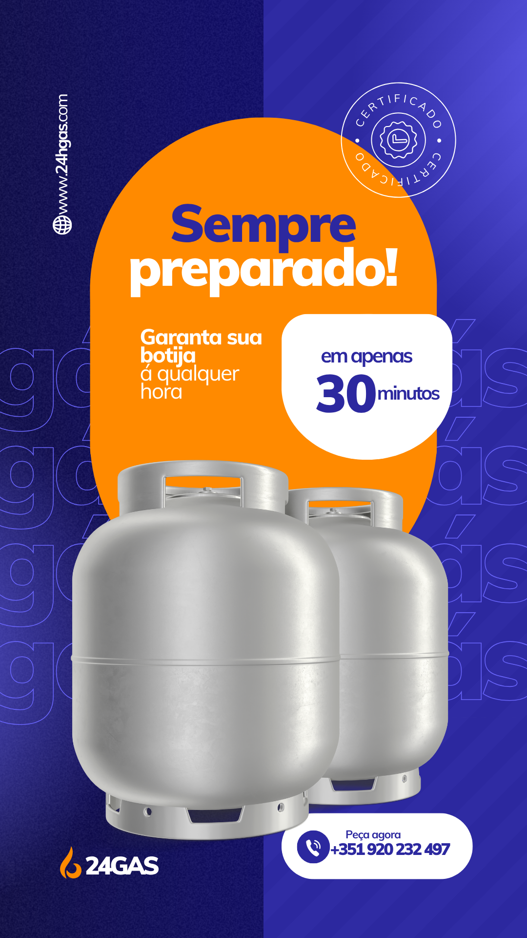 24GAS - Entrega Expressa de Gás 24h